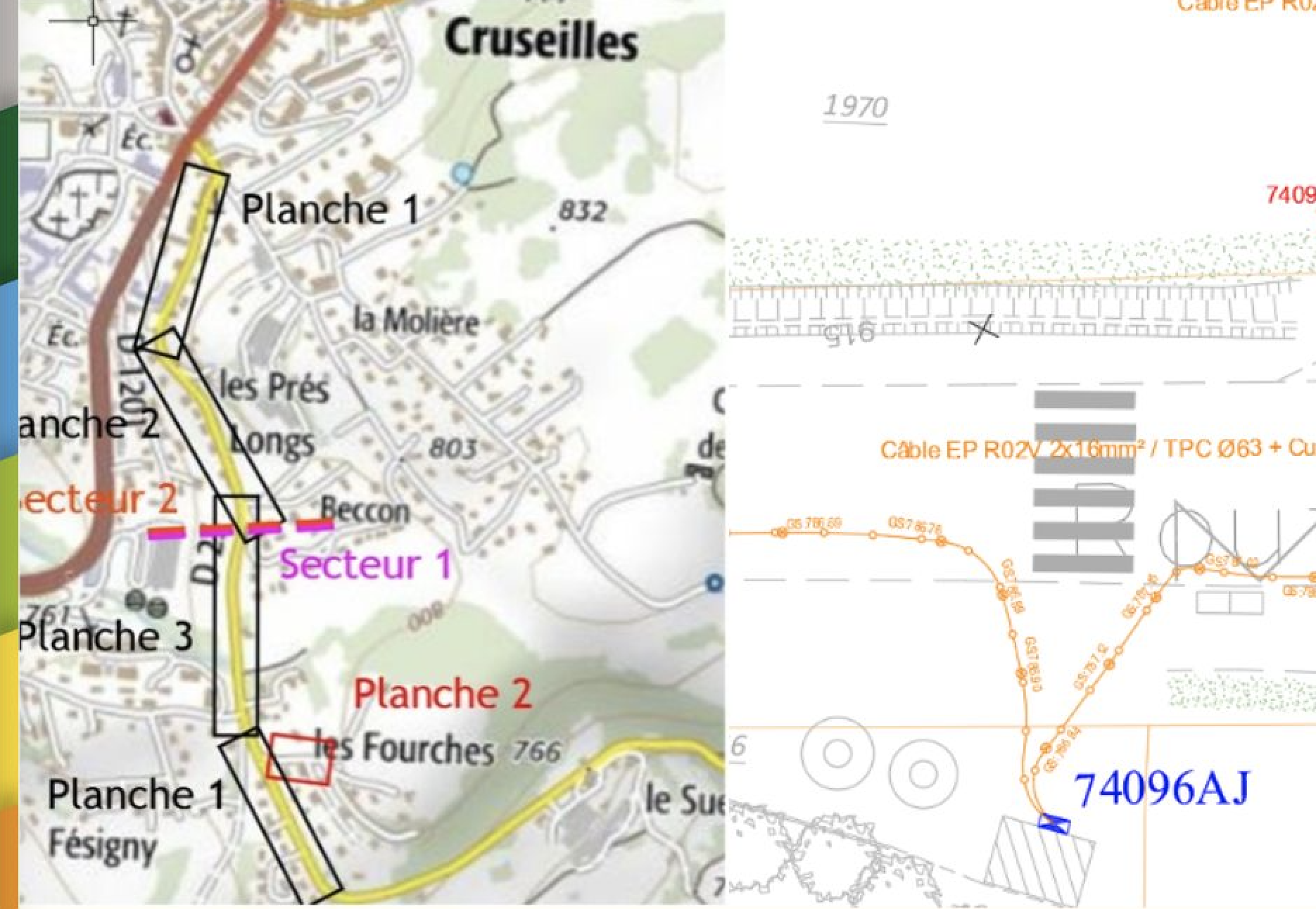 Chantier de recolement Cruseilles | GeoProcess Alpes